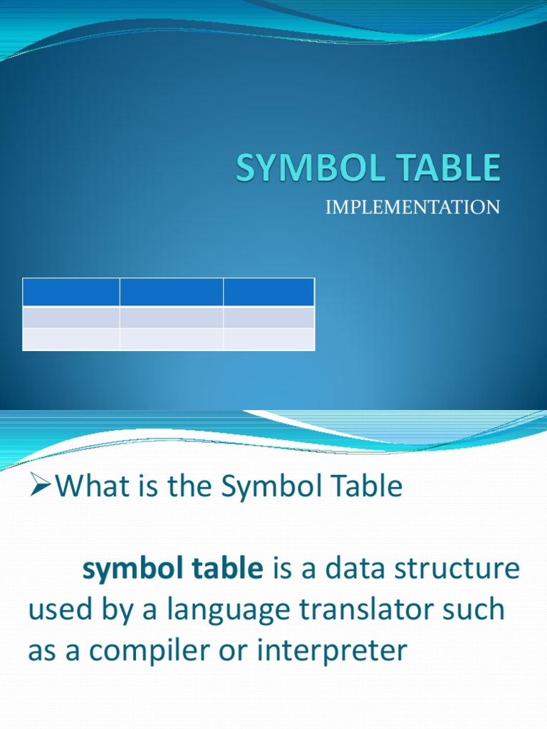 Symbol Table | PDF | Scope (Computer Science) | Symbols