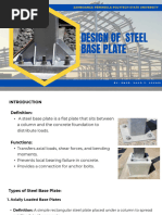 Column Base Plate Design Guide | PDF | Column | Bending