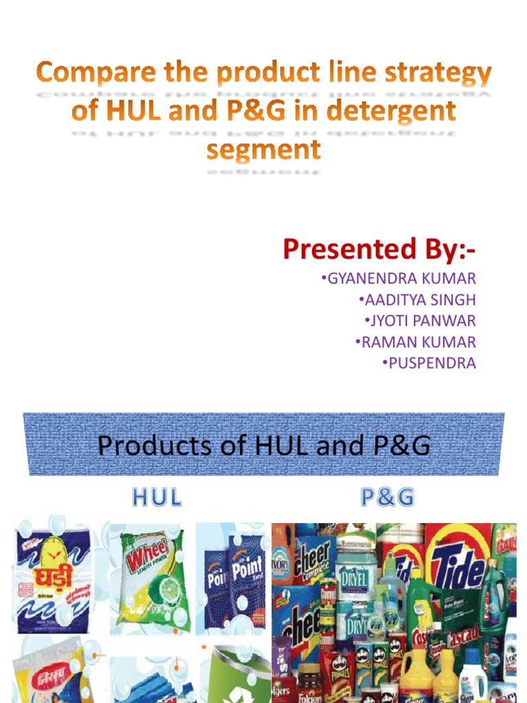 Compare the Product Line Strategy of HUL And | Distribution (Business ...