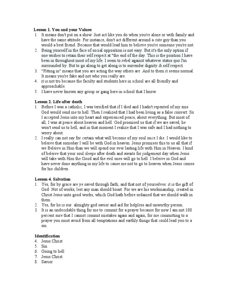 Lesson 1 | Download Free PDF | Grace In Christianity | Salvation