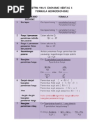 Senarai Formula Ekonomi Penggal 3 STPM | PDF