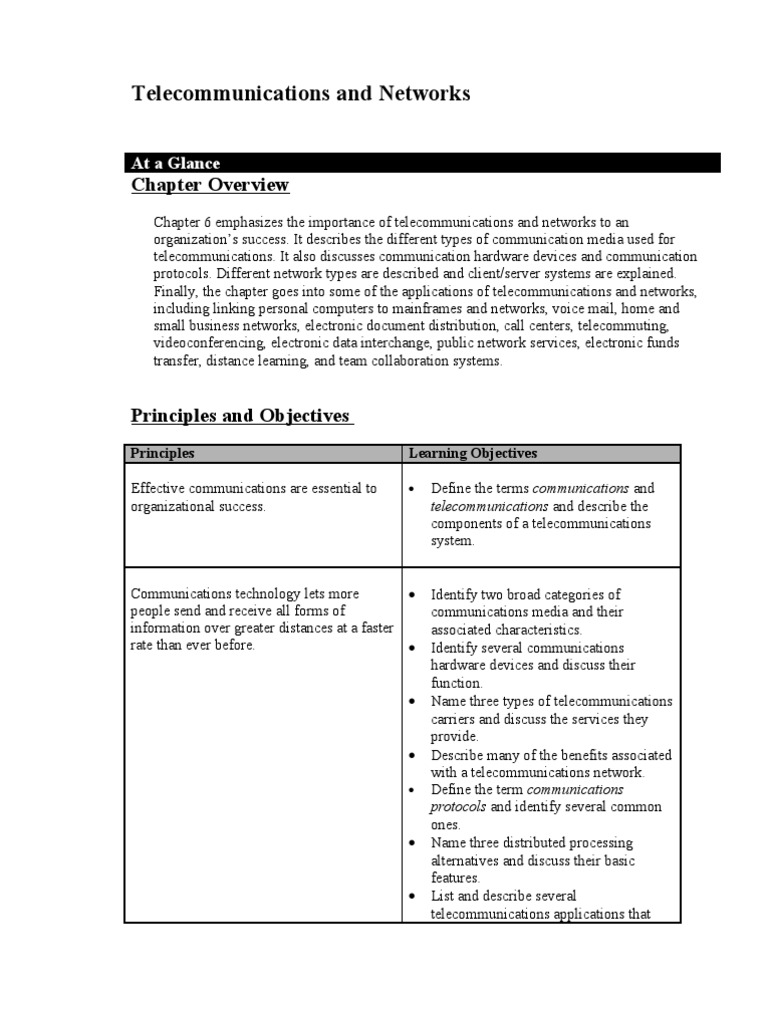 Telecommunications and Networks | Transmission Medium | Telecommunication