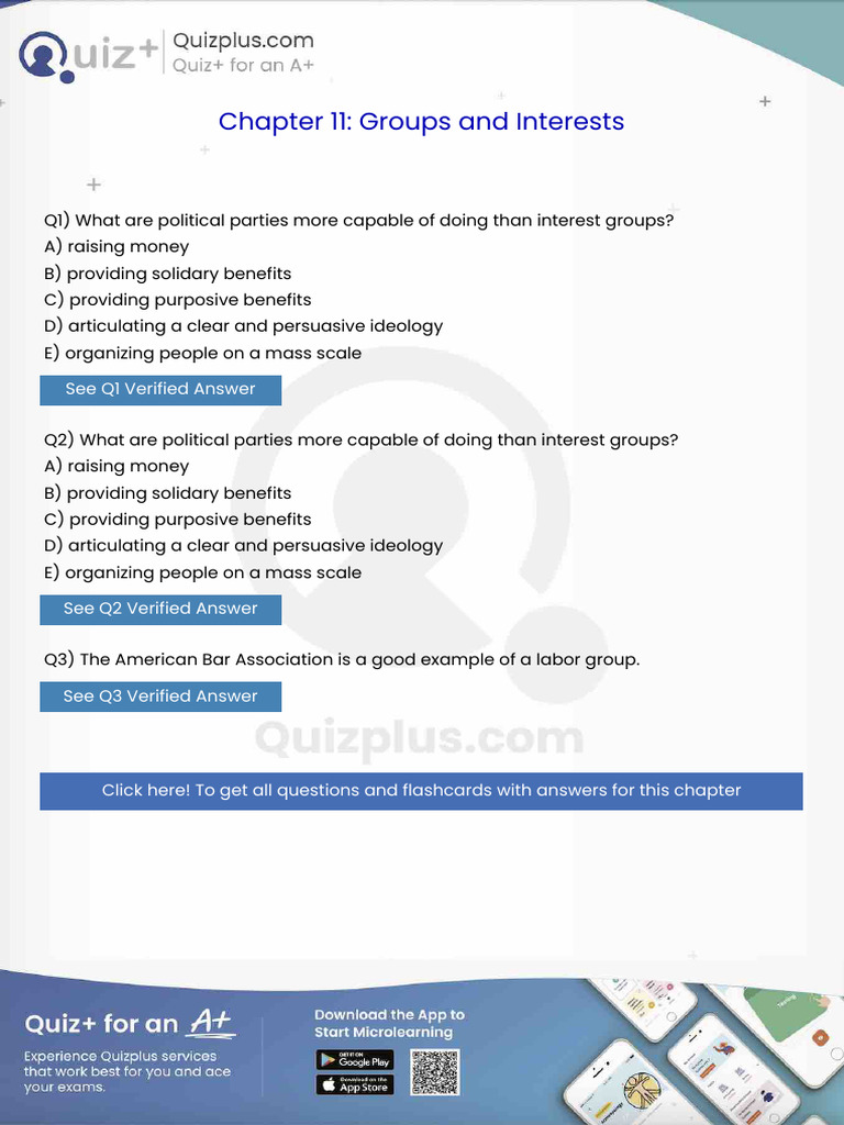 What Are Political Parties More Capable of Doing Than Interest Groups ...