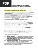 Continuous vs. Discontinuous Development | PDF | Developmental ...