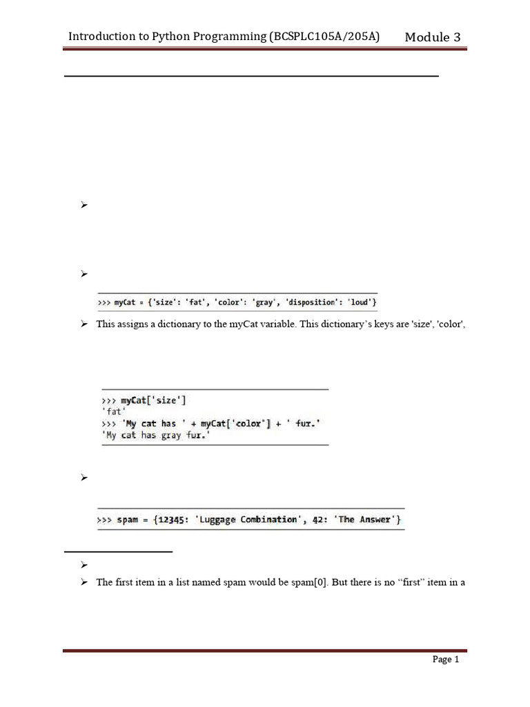 Module 3 Dictionaries&Strings | PDF | String (Computer Science ...