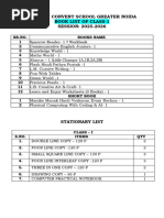 DPS Book List 2025-26 | PDF | Textbook | Books