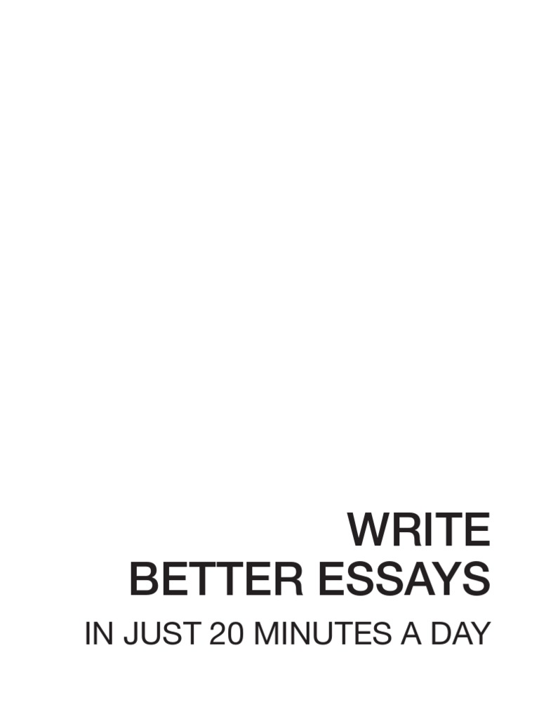 Write Better Essays 2e | PDF