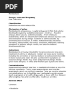Zykast: Dosage and Uses Overview | PDF | Pharmacology | Drugs