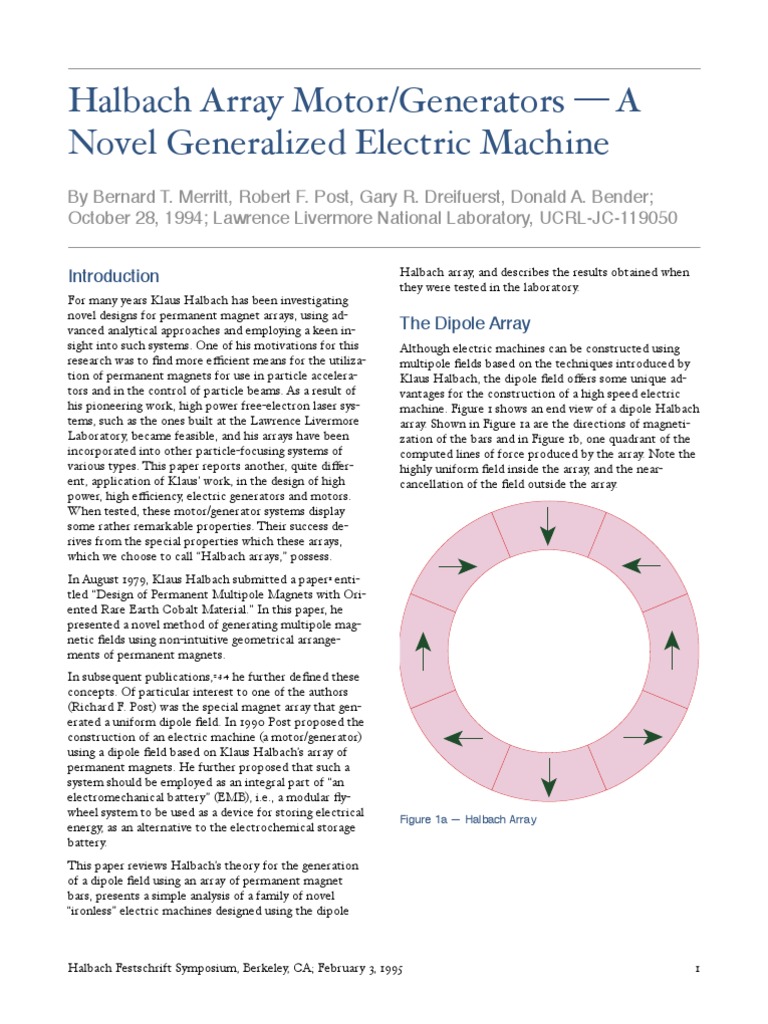 A Highly Efficient and Powerful Novel Electric Machine Utilizing Klaus ...