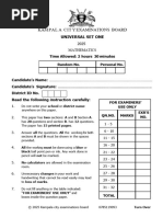 Sure Key 2022 PLE Mathematics Exam | PDF | Mathematics