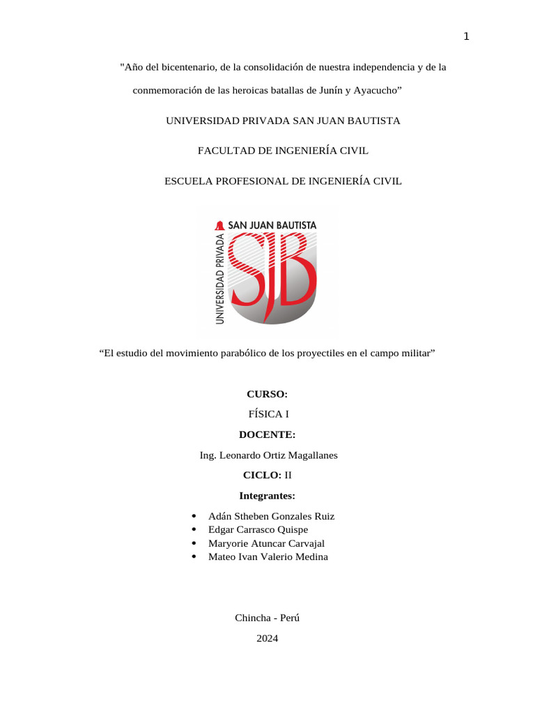 Avance LRPD Física | PDF | Proyectiles | Velocidad