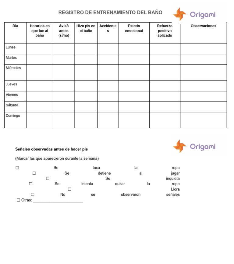 REGISTRO - BAÑO | PDF