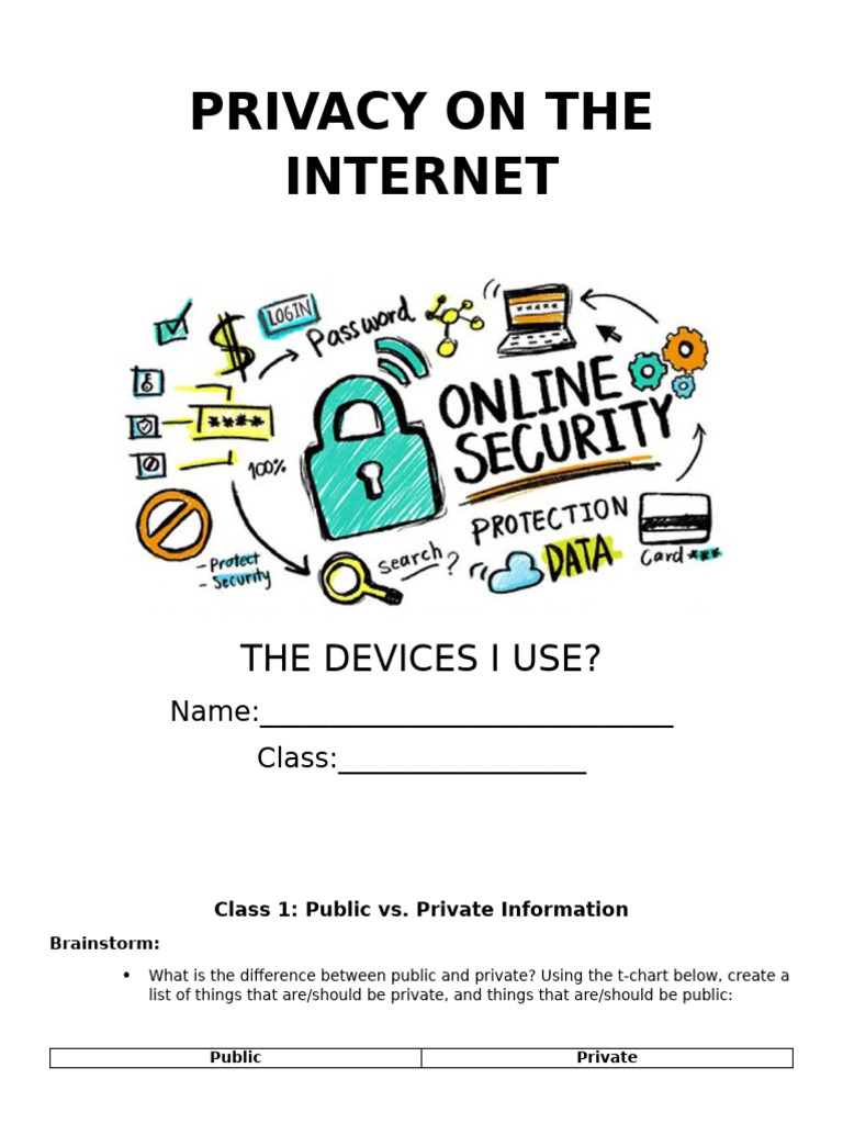 Grade 6 Public vs Private Information and Boundaries With Devices.01 ...