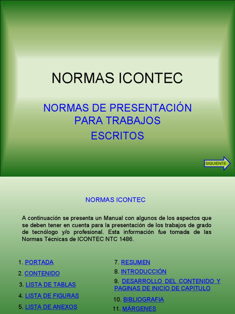 Normas Icontec Presentación Trabajos Escritos | PDF