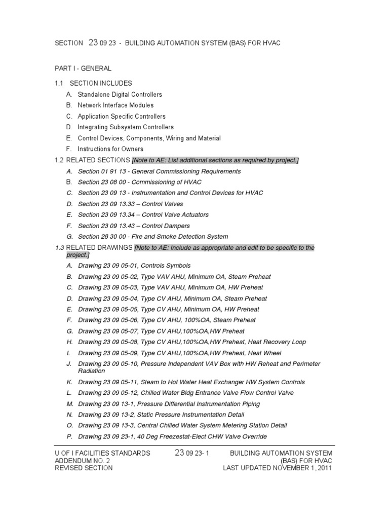 Building Automation System (BAS) For HVAC | Download Free PDF ...