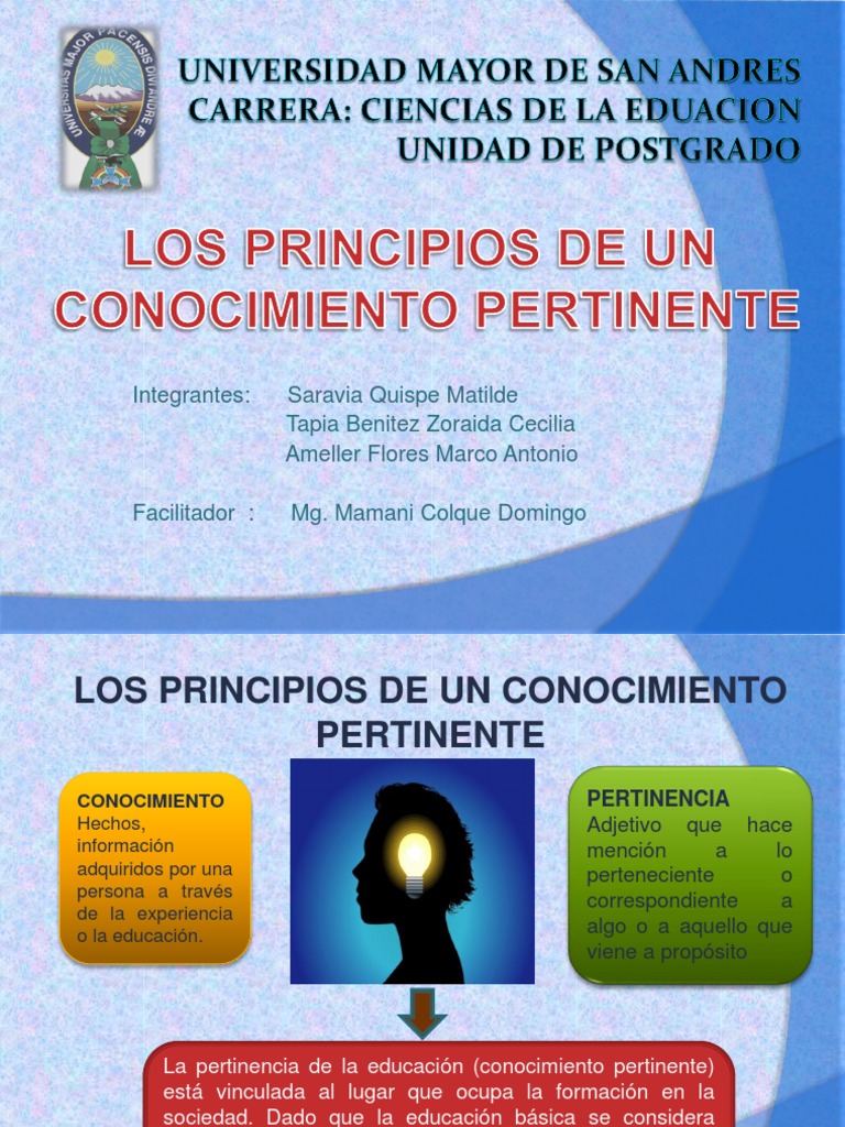 Conocimiento Pertinente | Conocimiento | Información