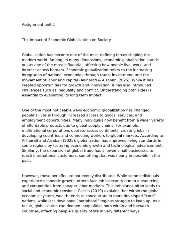 Globalization | PDF | Globalization | Economic Globalization