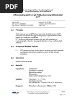 DTT Use in Blood Bank Procedures | PDF | Antibody | Body Fluids