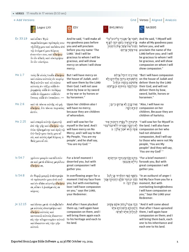 Compassion LXX | PDF | Jewish Life Cycle | Hebrew Bible Words And Phrases