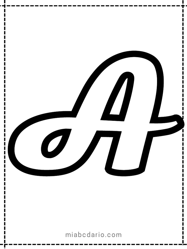 Abecedario Tamano Carta Cursiva Mayusculas | PDF