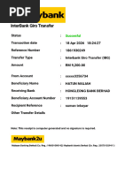 UOB Interbank GIRO (IBG) UOB Malaysia | PDF | Banking | Financial Services