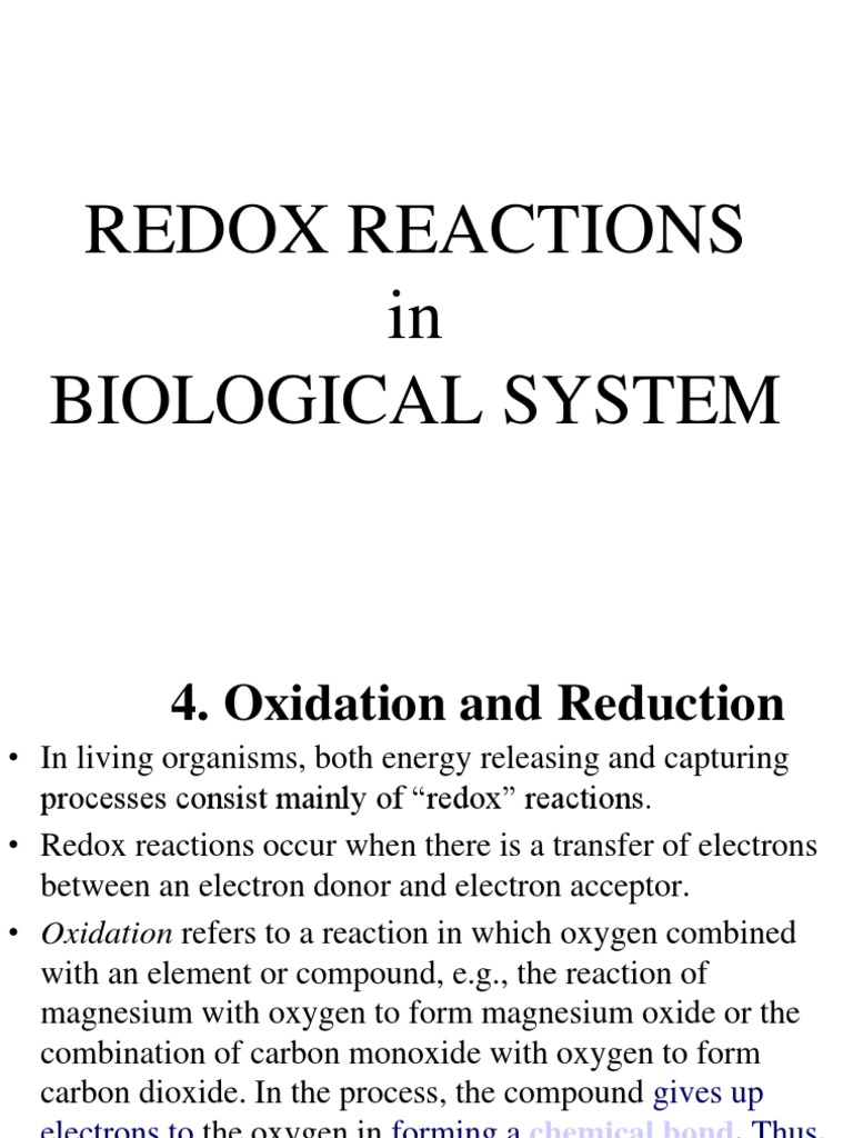 Redox System | PDF | Gibbs Free Energy | Redox
