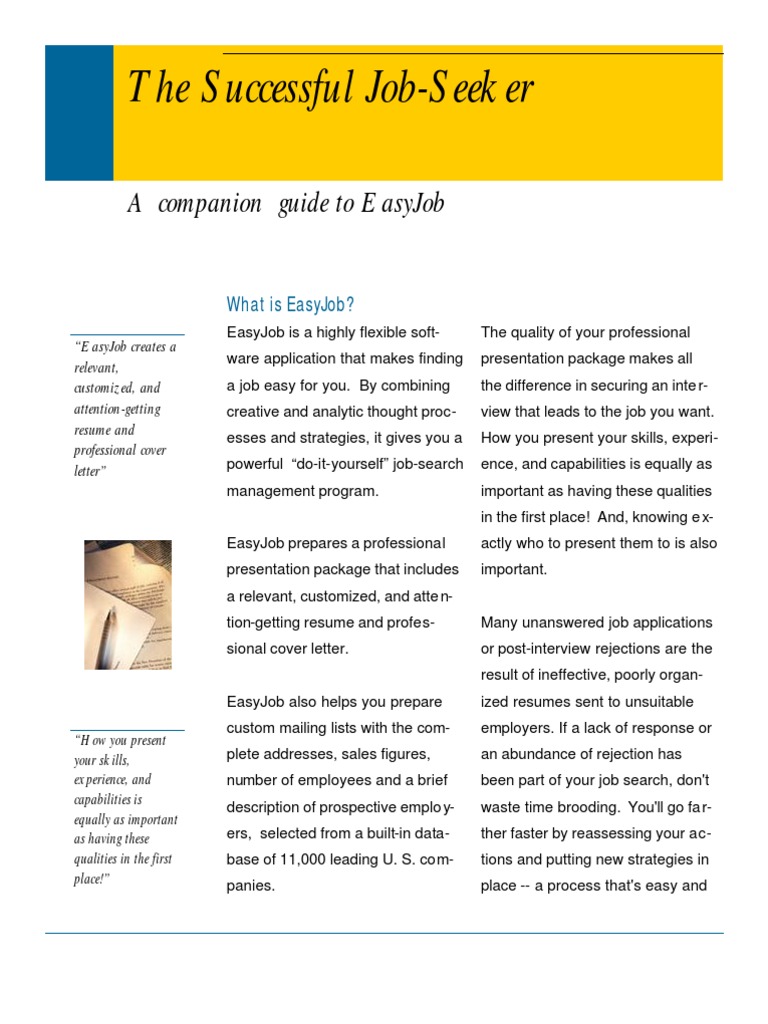 The Successful Job Seeker | PDF | Résumé | Unemployment