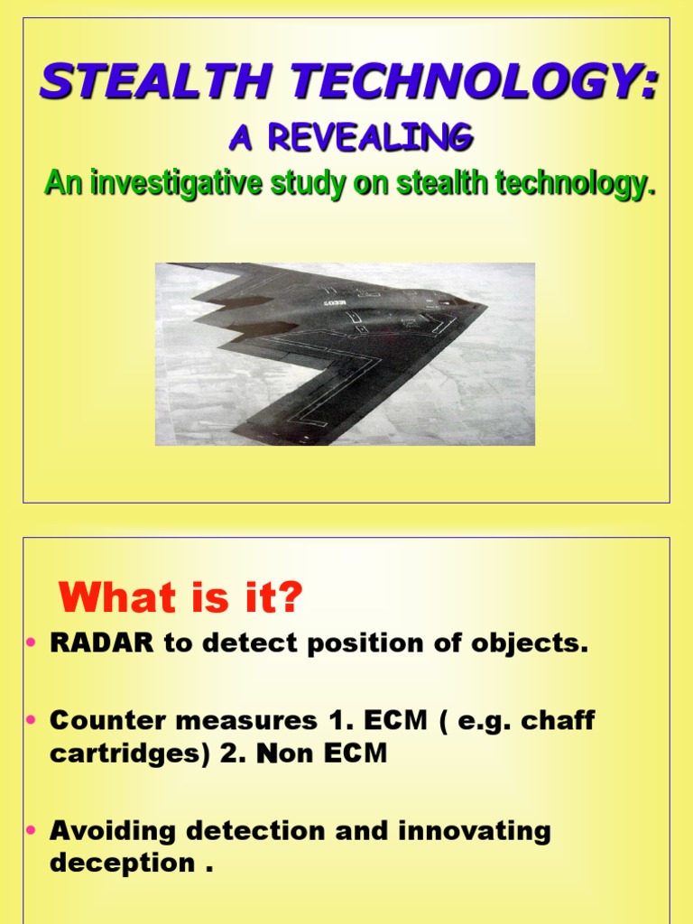 Stealth Technology | PDF | Telecommunications Engineering | Wireless