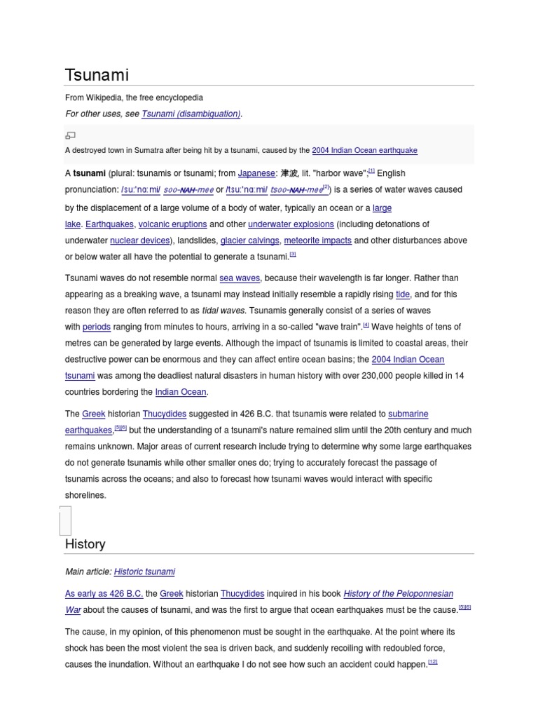 Tsunami | PDF | Tsunami | Oceanography