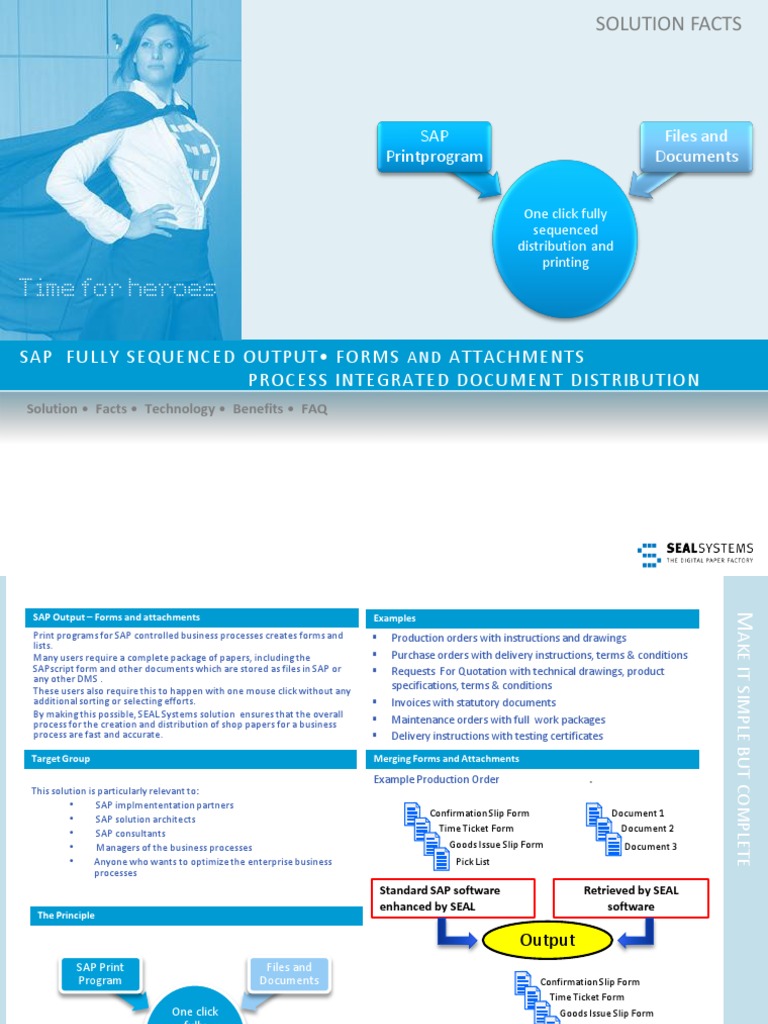 SAP Document Distribution Solution | PDF | Business Process | Input/Output