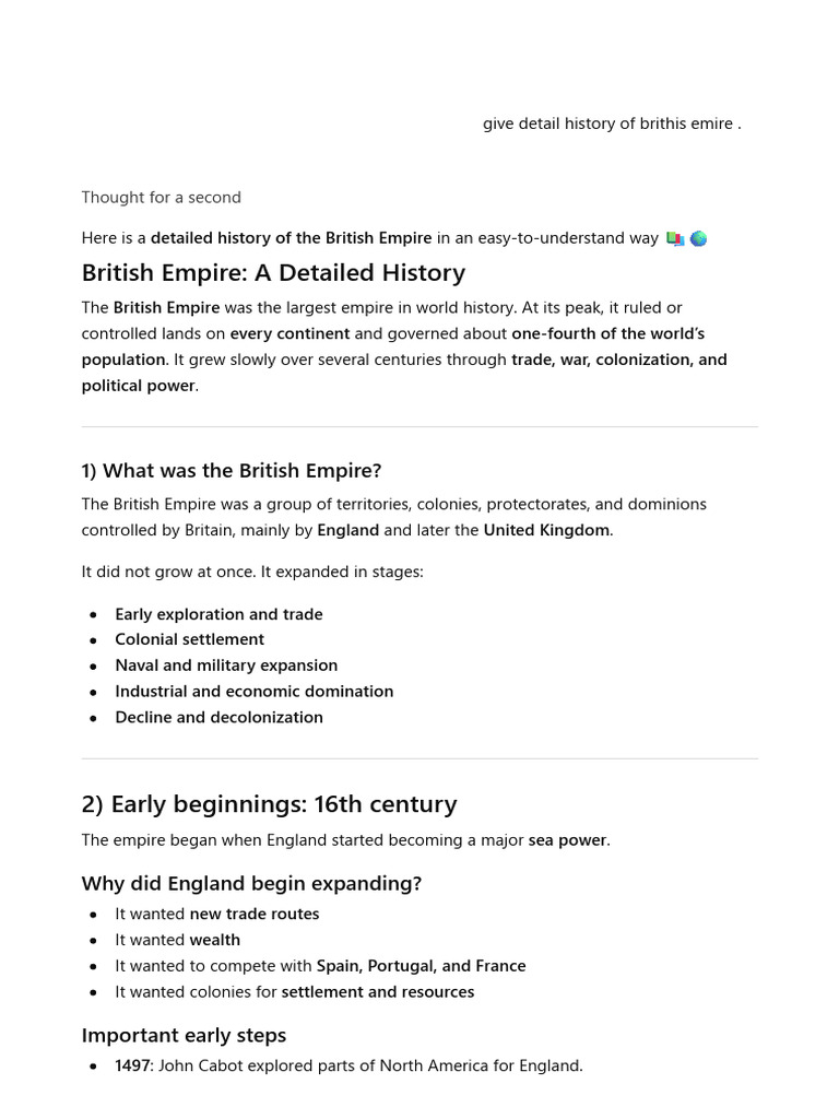British Empire History | PDF | British Empire | Atlantic Slave Trade