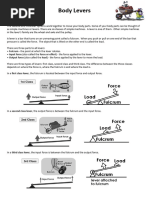 Body Levers: Types and Examples | PDF | Lever | Machines