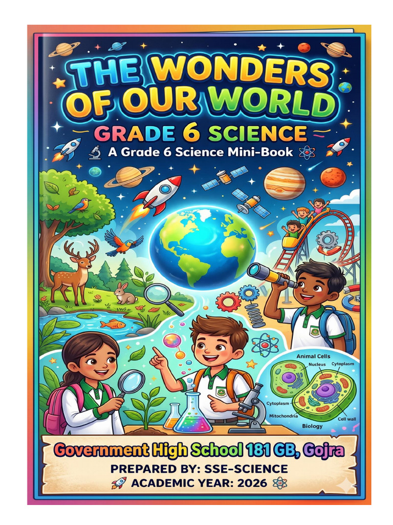Grade 6 Science Mini-Book | PDF | Planets | Atoms