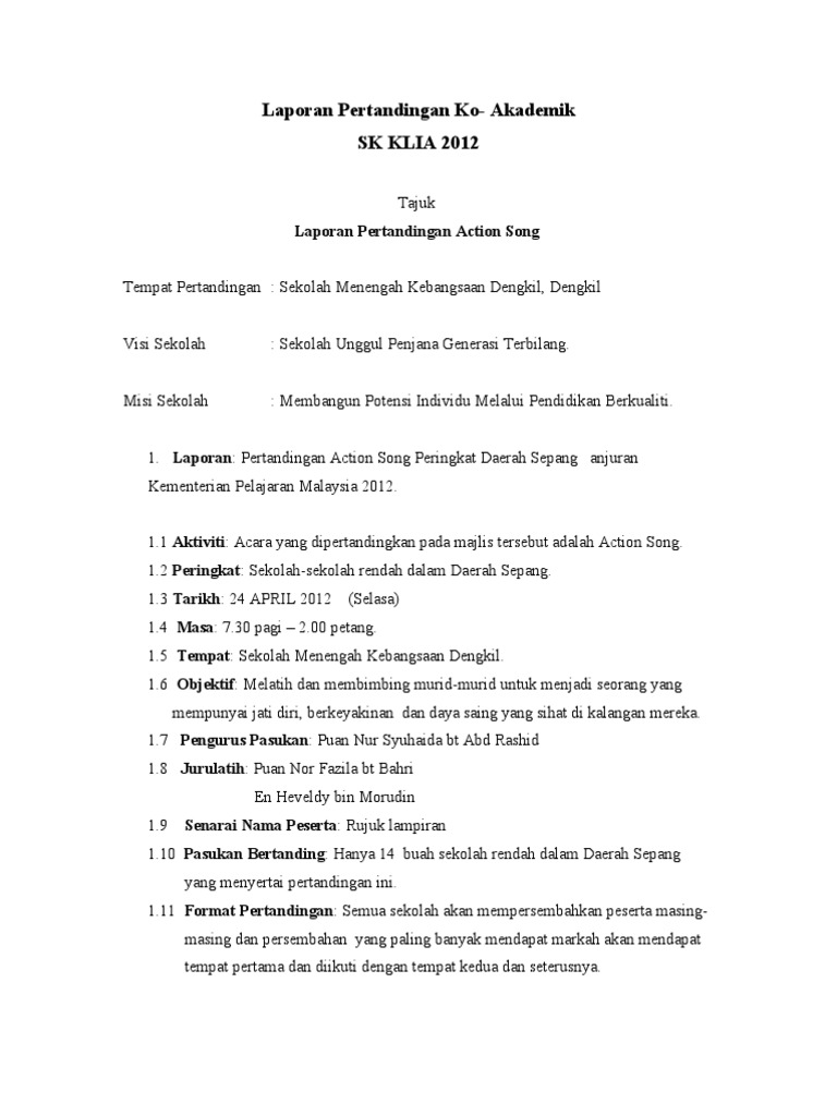 Format Laporan | PDF