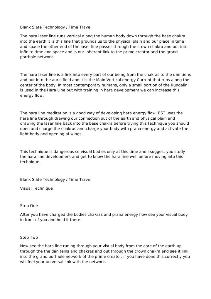 Blank Slate Technology Pdf Chakra Prana