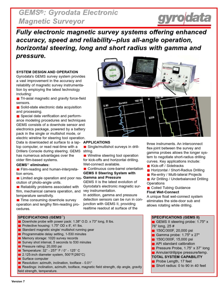 GEMS 09 - v7 | PDF | Magnetometer | Surveying