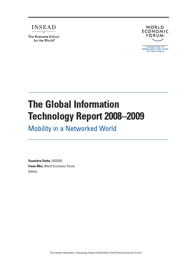 Global Information Technology Report 2008-2009 | Internet Access ...