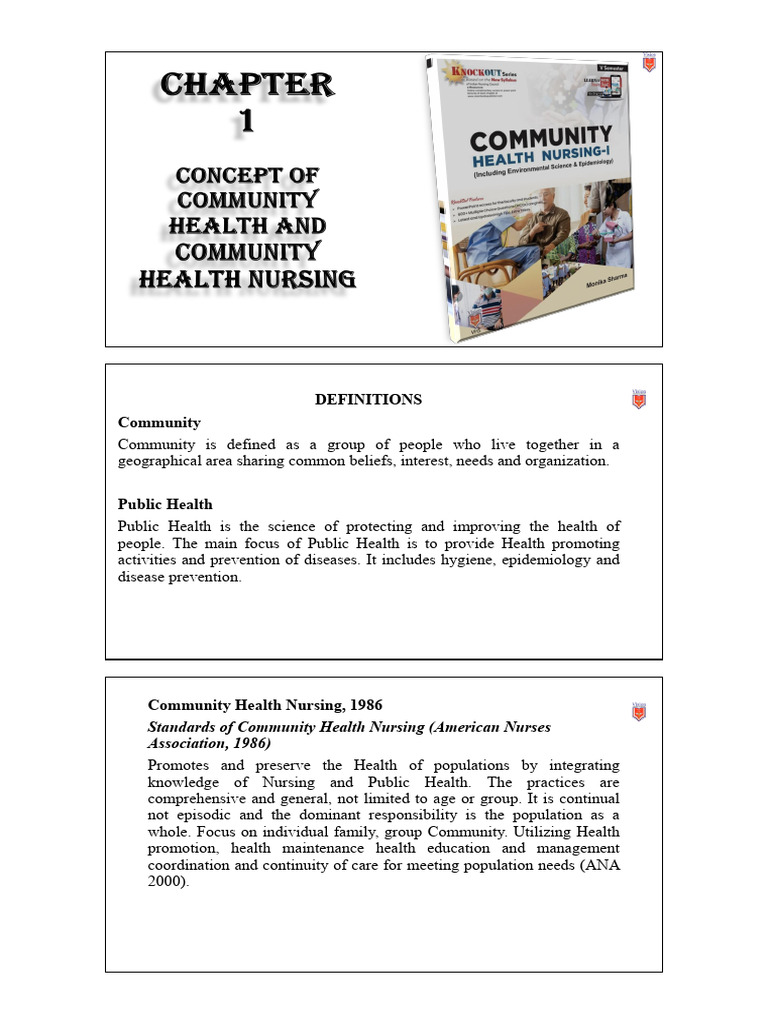 Community Health Nursing I Notes Monika Sharma | PDF | Preventive ...