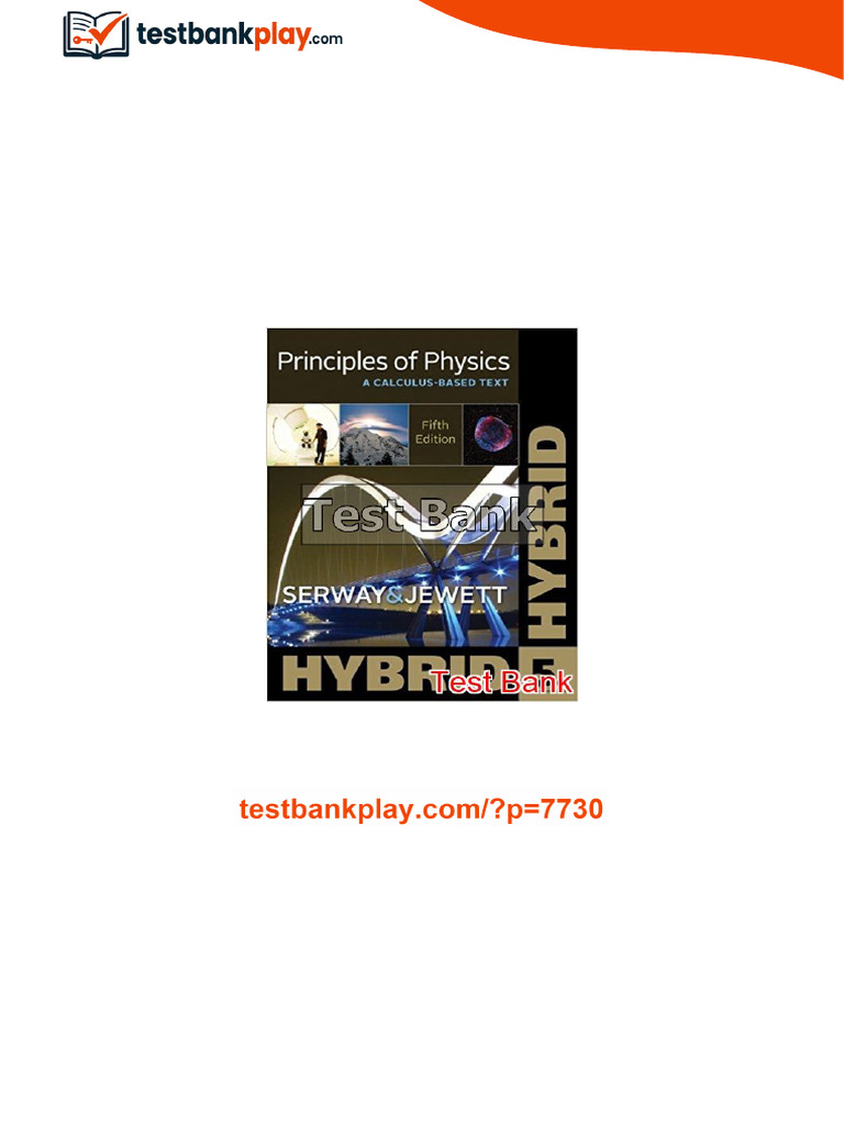 Access Principles of Physics A Calculus Based Text 5th Edition Serway ...