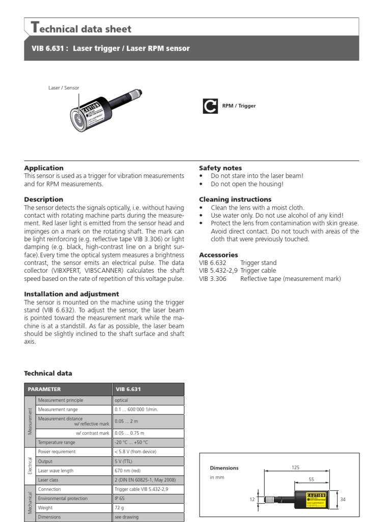 Vib 6.631 | PDF | Laser | Sensor