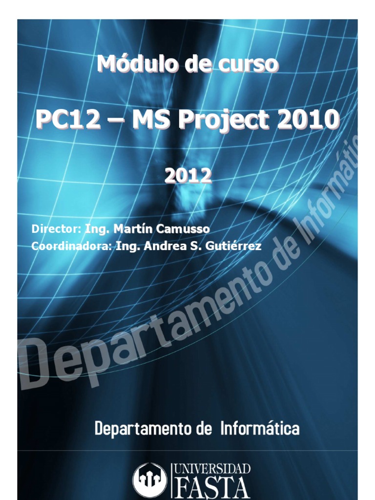 Curso MS Project 2010 | PDF | Presupuesto | Microsoft