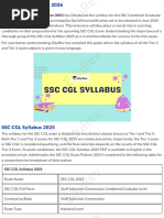 SSC Syllabus Guide 2025 PDF | PDF