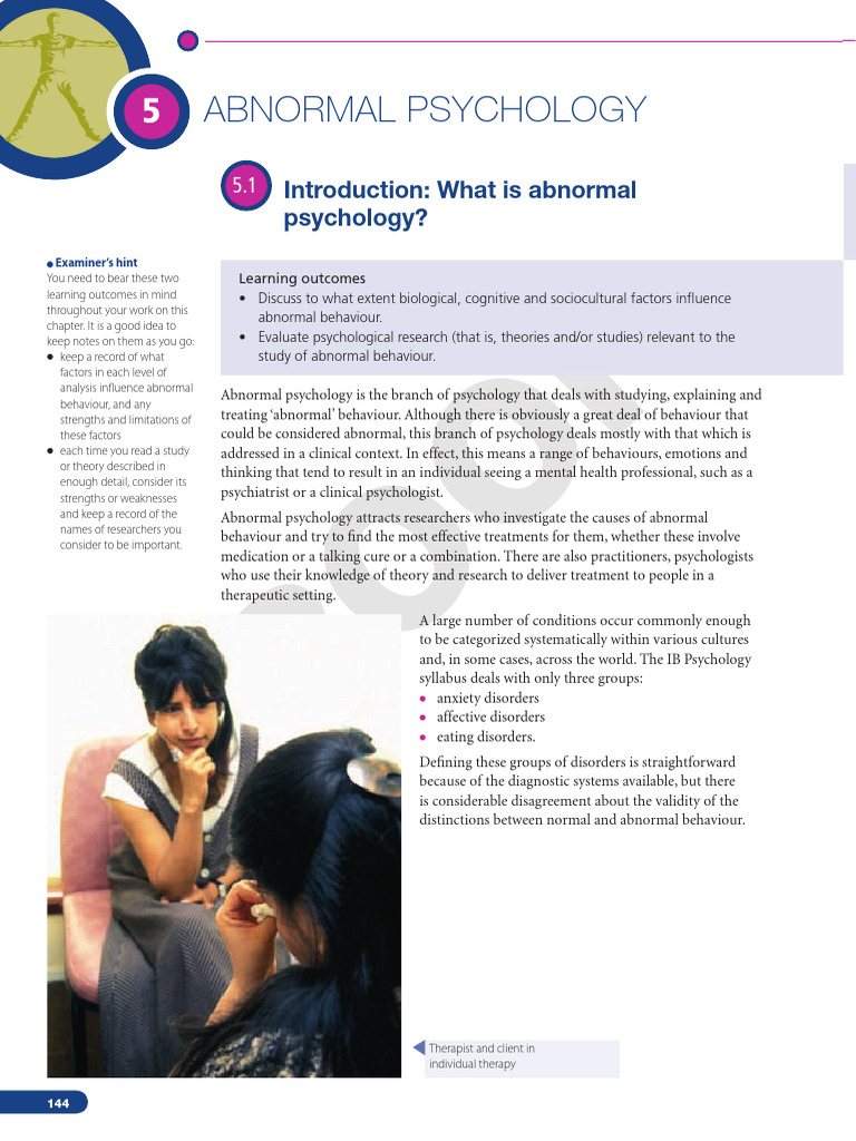 Introduction to Abnormal Psychology | PDF | Diagnostic And Statistical ...