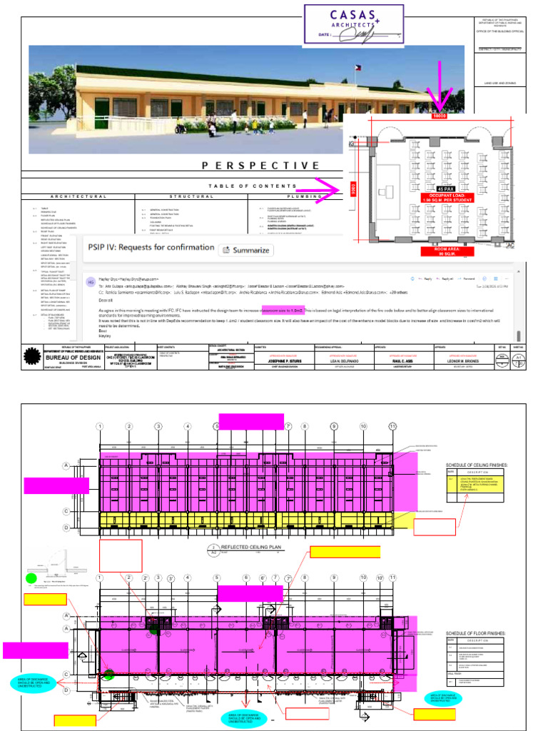 1-Storey Ar Reference Plans Adjusted Classrooms 02252026 | PDF | Storm ...