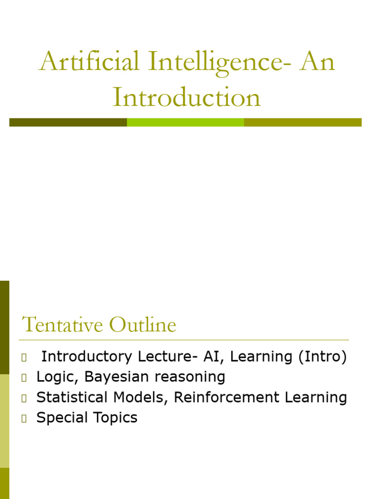 Artificial Intelligence- Introduction.ppt | PDF | Artificial ...
