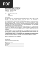 Container Guarantee Letter Template | PDF