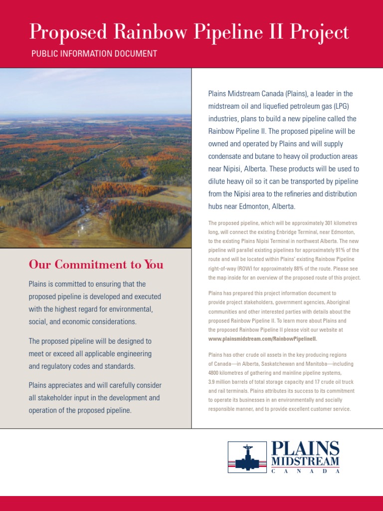 Rainbow Pipeline II: Project Information | PDF | Pipeline Transport ...