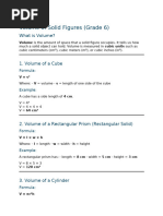 Volumes of Solids Worksheet | PDF | Classical Geometry | Elementary ...