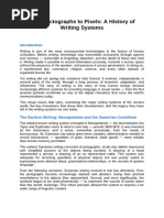 Evolution of Ancient Writing Systems | PDF | Writing | Egyptian Hieroglyphs