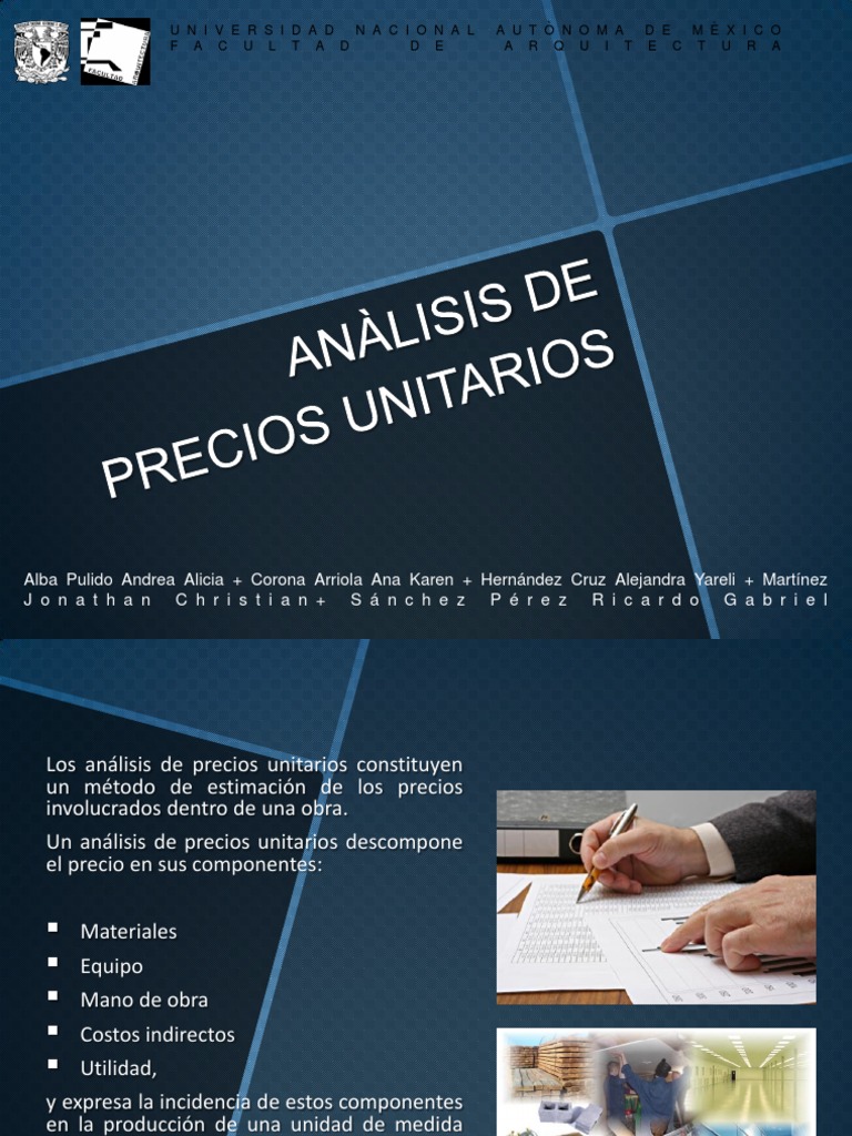 Analisis de Precios Unitarios